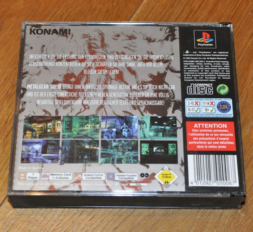 Metal Gear Solid (PS1) | Kaufen auf Ricardo