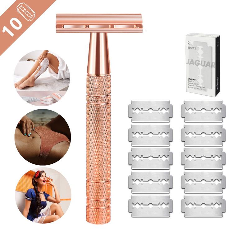 Premium Rasierhobel Frauen Eleganter Rasierer Jaguar Klingen (Neu und ...