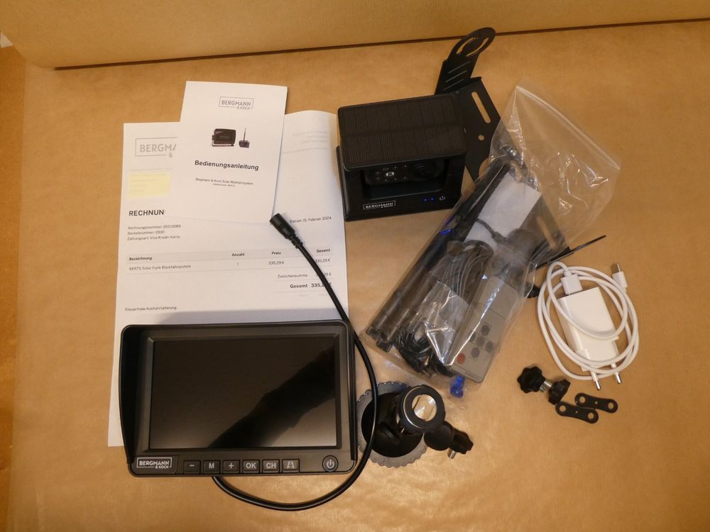 Rückfahrkamera - BKR7S Solar Funk Rückfahrsystem Bergmann | Kaufen auf ...