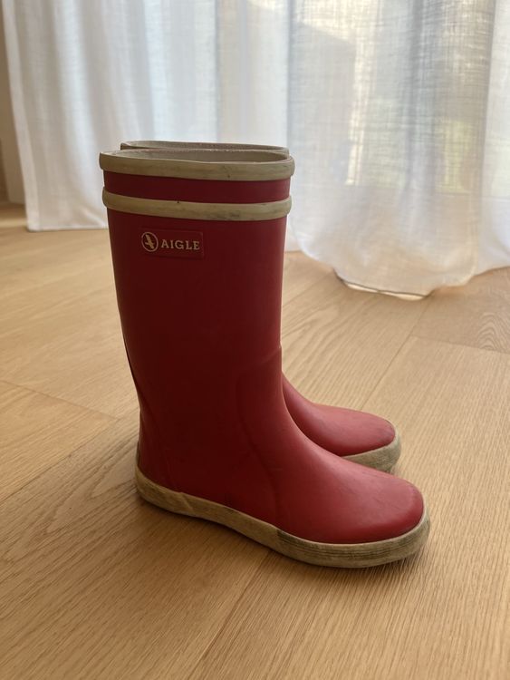 Aigle Red Rubber Boots - Kids Size 30 - Spring Essential | Kaufen auf Ricardo