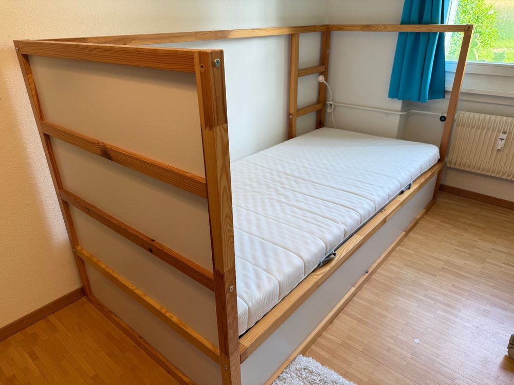 IKEA Kura Kinderbett inkl. Matratze MALVIK 90x200cm (Gebraucht) in ...