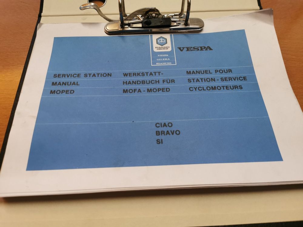 Werkstatthandbuch für Mofa Ciao, Bravo, SI (Gebraucht) in Zetzwil für CHF 15 – mit Lieferung auf ...