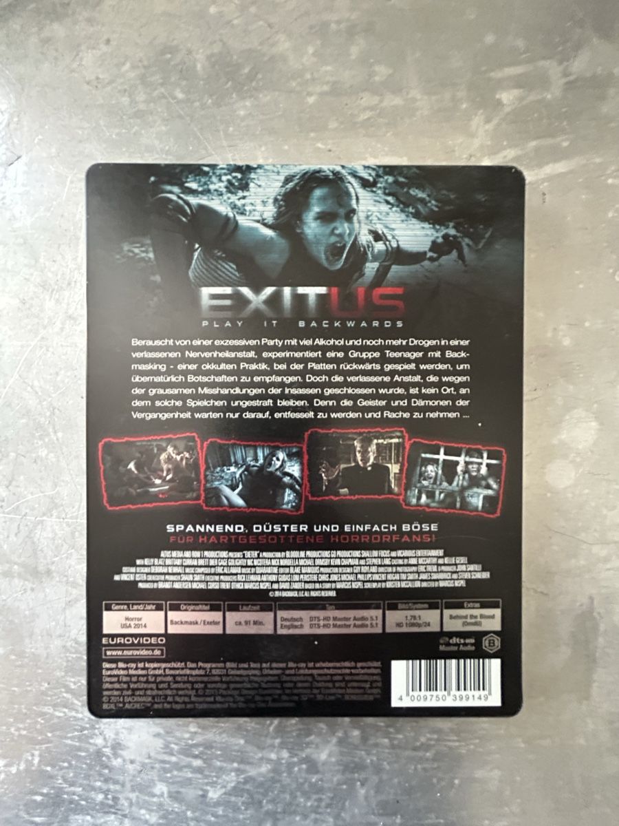 Exitus / Exeter - Bluray Steelbook - Horror [2015] (Gebraucht) in ...