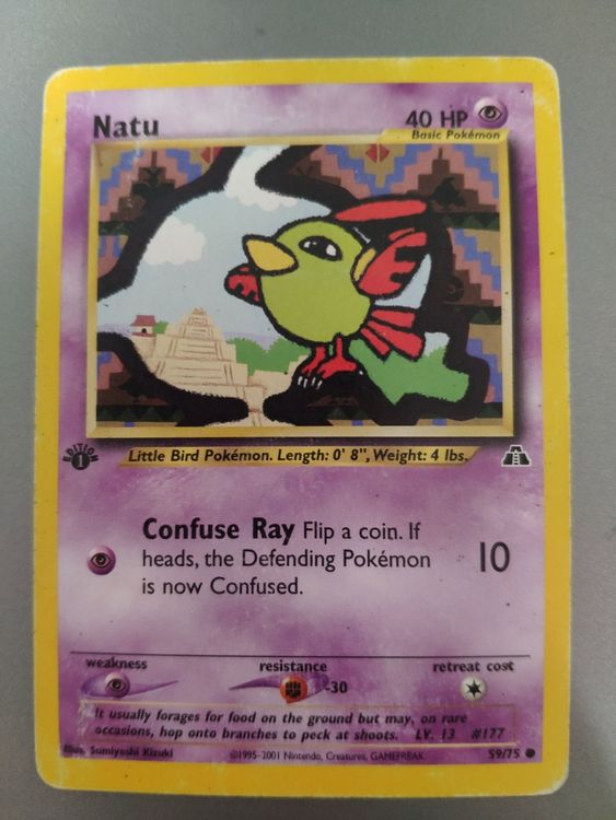 Pokemon 1. 1st First Edition Natu Neo Serie | Kaufen auf Ricardo