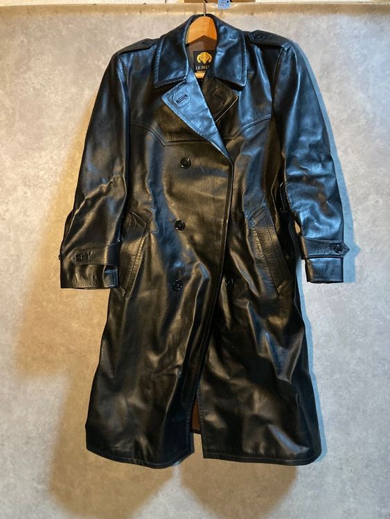 Manteau cuir police ou pompier vintage Roulet Ledermantel (Gebraucht ...