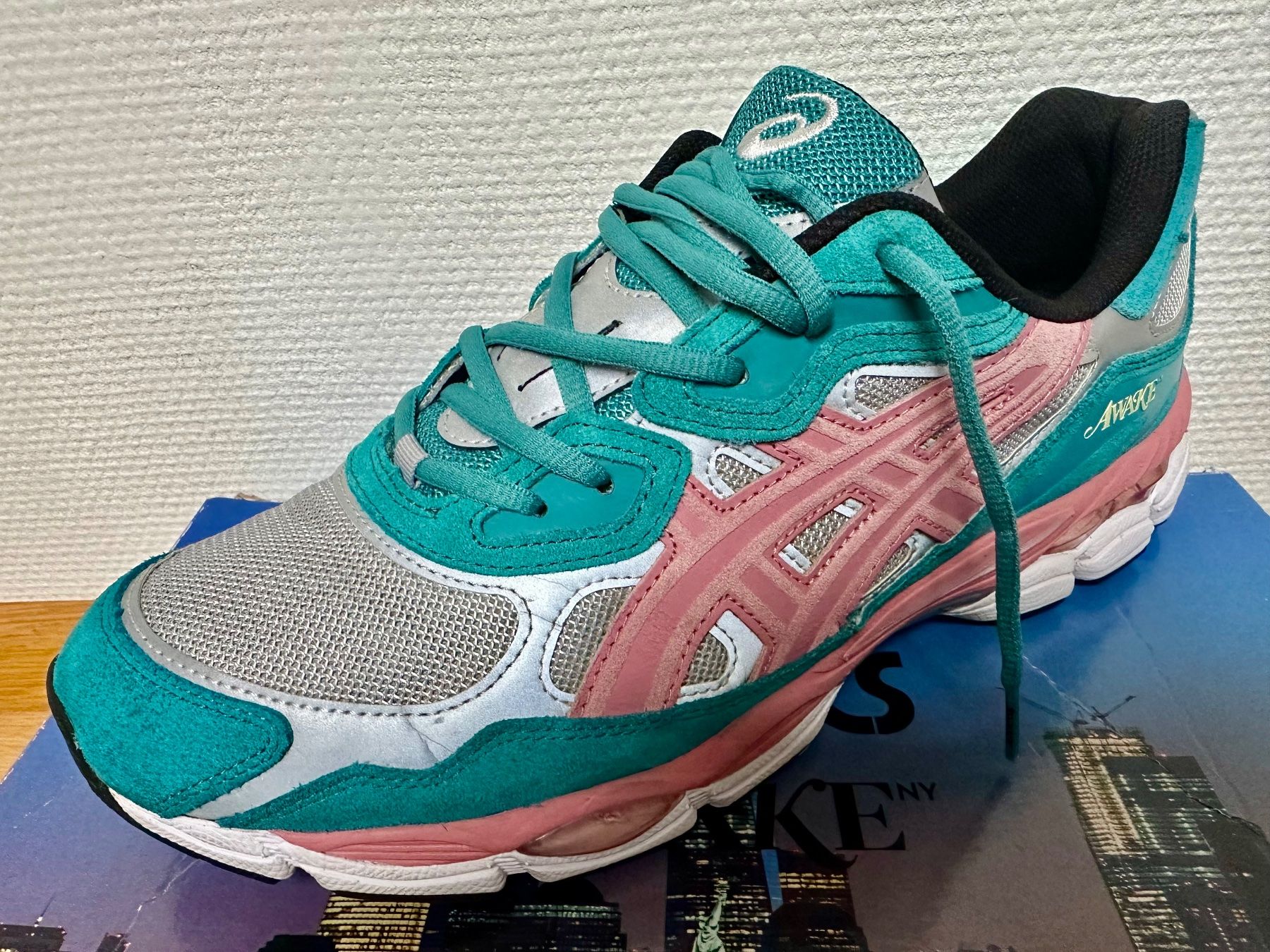 ASICS GEL-NYC x AWAKE NY TEAL 47 12.5 Gel NYC Sneakers (Gebraucht) in ...