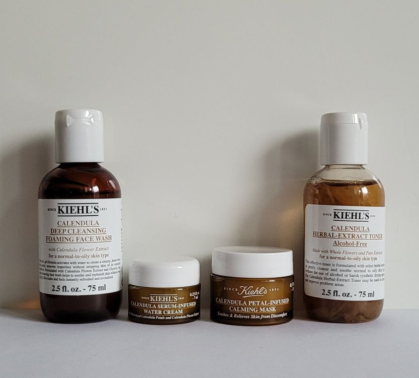 Kiehl's Calendula Mini Pflege-Set für normale bis ölige Haut (Neu ...