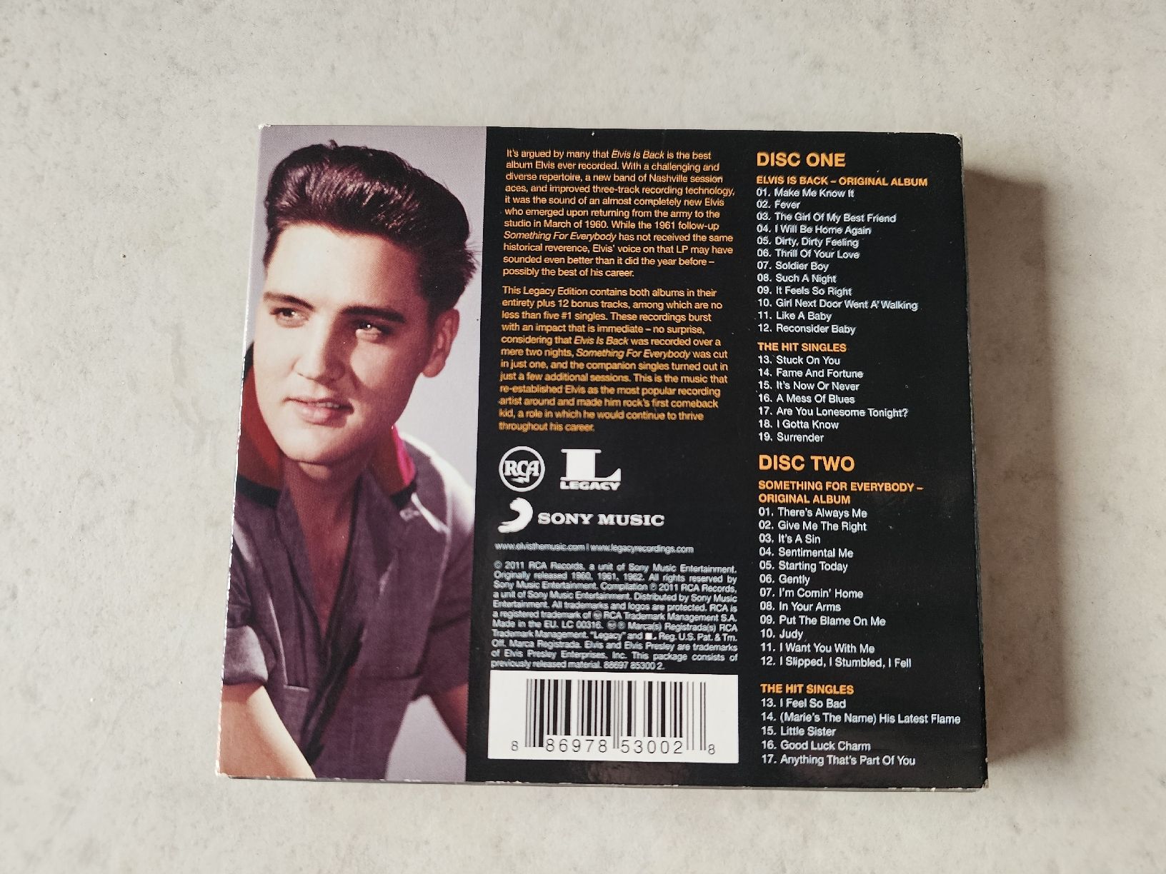 Elvis Presley - Elvis Is Back / 2 CD Digi Set (Gebraucht) in ...