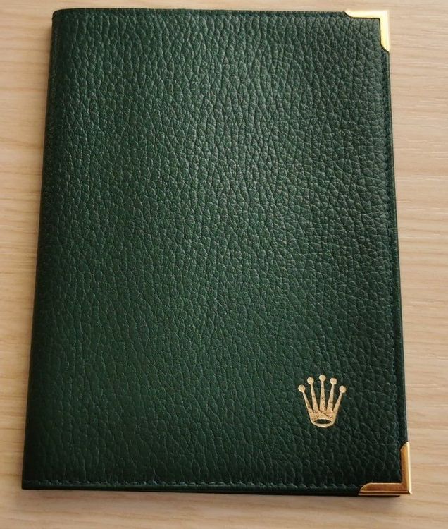Rolex Leder Visitenkarten Etui grün 1 Rolex Leder Visitenkar (Neu ...