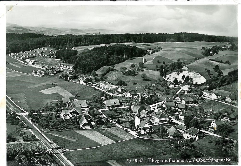 Oberwangen b. Bern 1939 Luftbild Alpar (Gebraucht) in für CHF 4 – mit ...