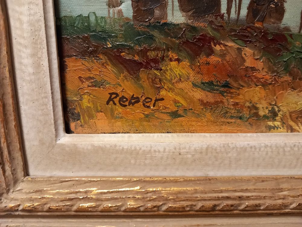 KARL REBER Basel 1870 - 1931 Oel auf Leinwand signiert | Kaufen auf Ricardo
