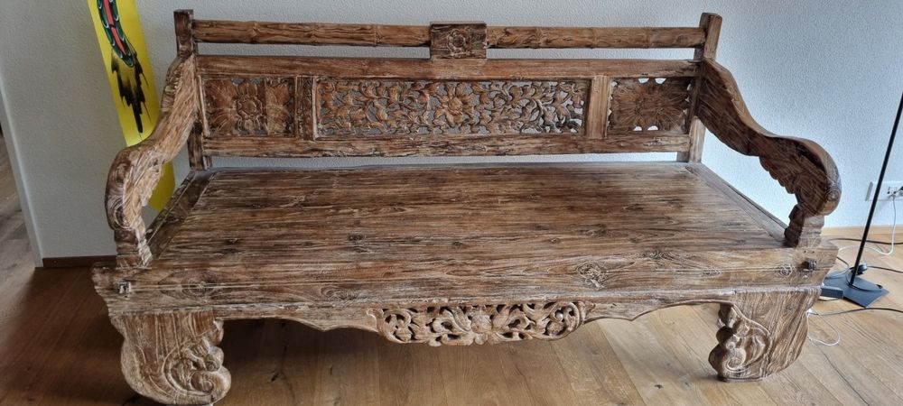 Sitzbank Teak Bali Holz Bank | Kaufen auf Ricardo