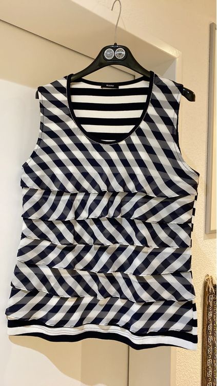 Maritimes Top von Riani, Grösse 40 dunkelblau/weiss gestreif (Neu ...