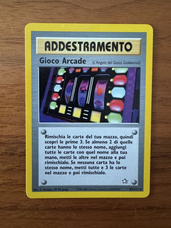 Carta Pokémon Addestramento Gioco Arcade - Perfetta! 49 (Nuovo (secondo ...