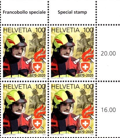 Viererblock Feuerwehr 2020** (Neu (gemäss Beschreibung)) in Dottikon für CHF 5.5 – mit Lieferung ...