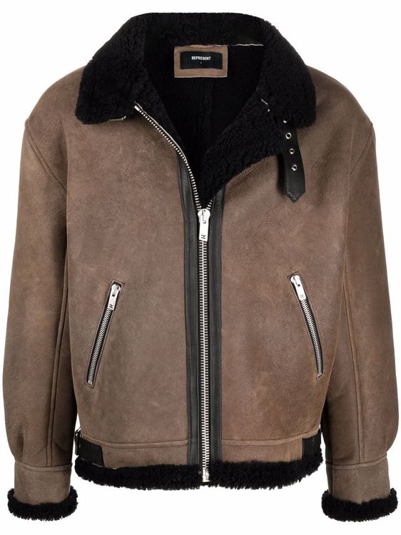 Represent Shearling Jacke - Preis Verhandelbar (Neu (gemäss ...