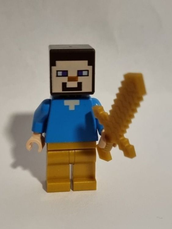 LEGO Minecraft min074 Steve - Pearl Gold Legs + Gold Sword | Kaufen auf ...