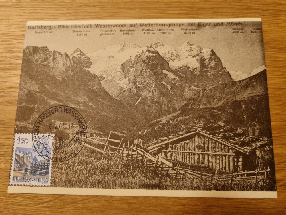 1983 FDC Maximumkarte Krebs Wetterhorn (Gebraucht) in Arni AG für CHF 3 – mit Lieferung auf ...