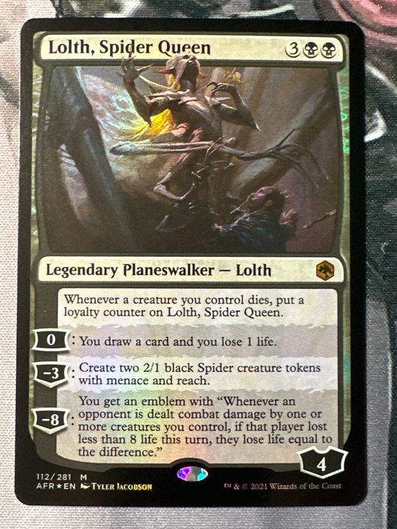 Lolth, Spider Queen FOIL Forgotten Realms Boosterfrisch (Neu (gemäss ...