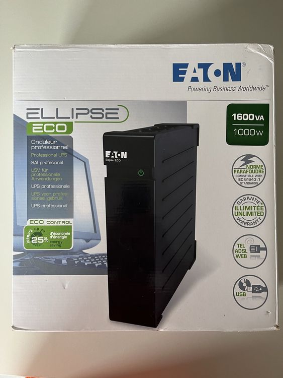 Eaton Ellipse ECO 1600 USB IEC 1600 VA, 1000 W, Standby USV | Kaufen ...