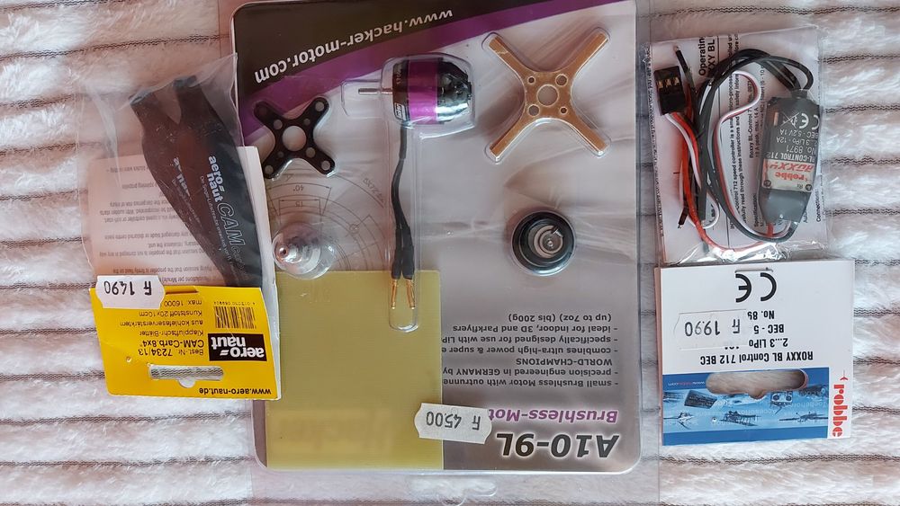 Motor Brushless Hacker A10-9L inkl. Regler u Prop neu OVP (Neu und ...