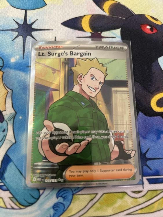 Mega evolution Lt. Surge’s Bargain full art 170/132 (Neu (gemäss ...