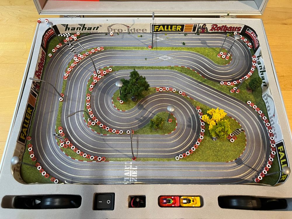 FALLER Mini Go-Kart-Rennbahn im ALU Koffer - 1:87 - RARITÄT (Neu ...