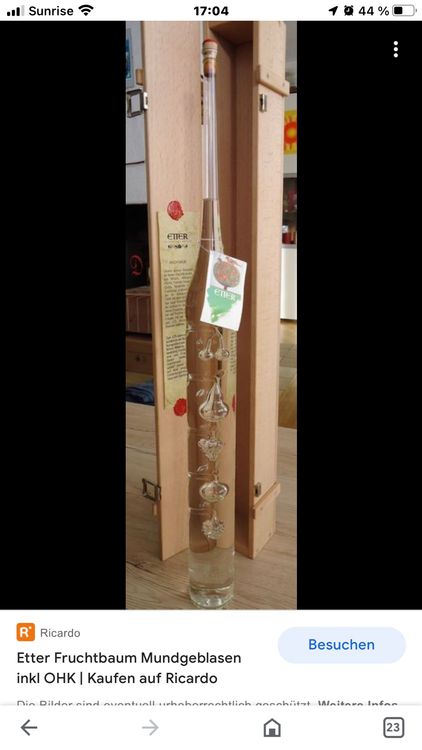 Etter FruchtbaumJubiläums-cuvée 41% vol. (Neu und originalverpackt) in ...