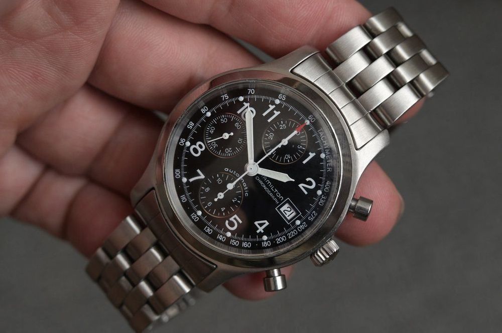 Hamilton khaki field chronograph, valjoux 7750 (Gebraucht) in Eschert ...