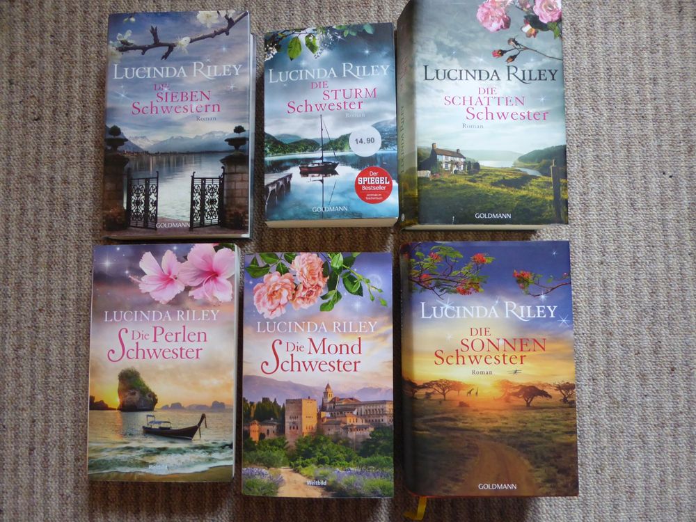Die Sieben Schwestern Lucinda Riley Serie aus 6 Büchern (Gebraucht) in ...
