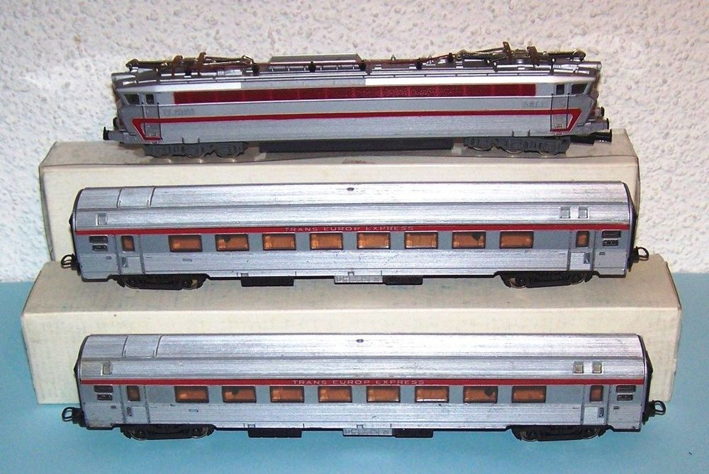 LIMA H0 8122 TEE -E-Lok SNCF CC 40101 + 2 TEE INOX-Wagen, DC (Gebraucht ...