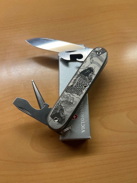Messer Victorinox Pioneer Alox custom titan koi fish (Neu und ...