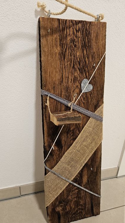 Holzbrett Deko handgemacht (Gebraucht) in Schaan für CHF 20 – mit Lieferung auf Ricardo kaufen