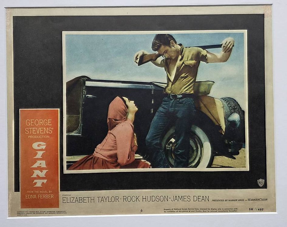 Einzigartiges James Dean Autogramm mit org. Lobbycard 1956 (Neu (gemäss ...