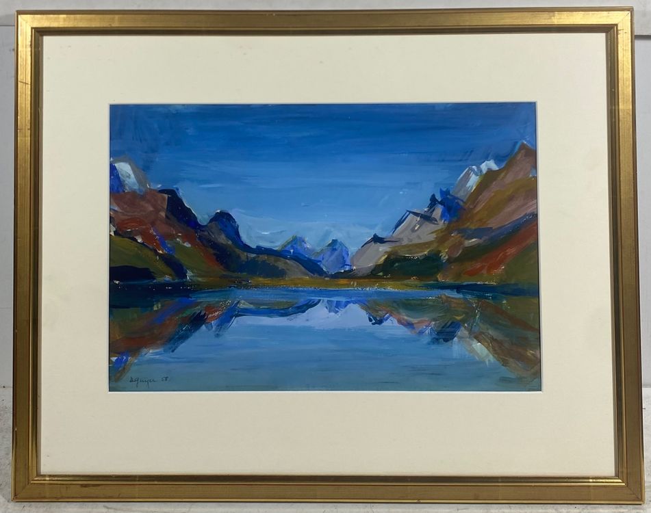 50.er Jahre Tempera Gouache Gemälde Unleserlich Signiert (Gebraucht) in Root für CHF 19 – mit ...