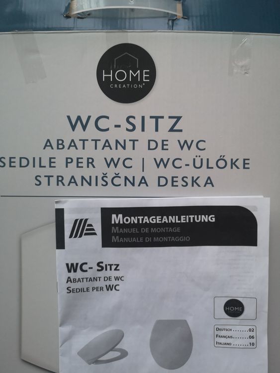 Neuer weisser WC - Sitz mit Absenkautomatik/slow motion (Neu und ...