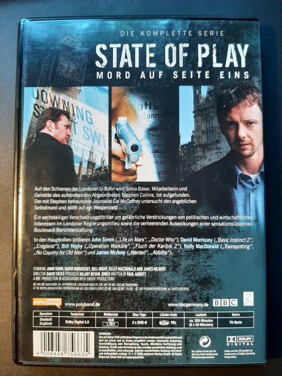 DVD State of Play - Mord auf Seite Eins, mit Bill Nighy (Gebraucht) in ...