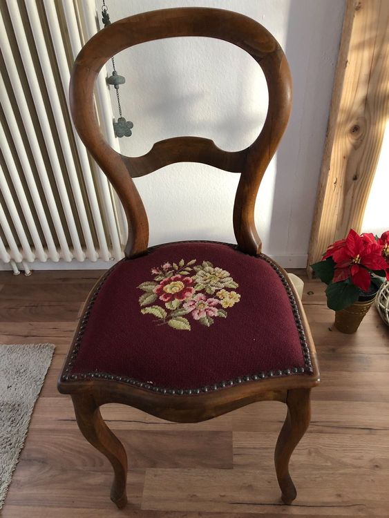 Antiker Gobelin Stuhl (Gebraucht) in Klosters für CHF 70 – nur Abholung auf Ricardo kaufen