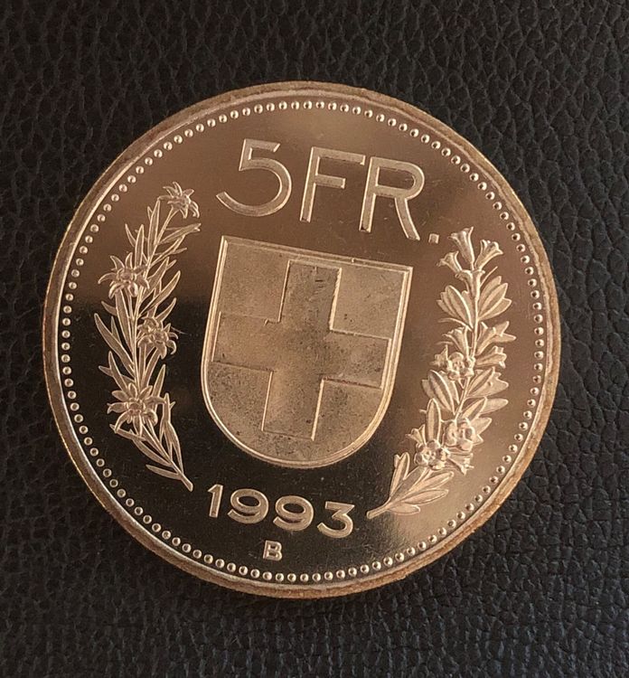 5 FRS 1993 FDC/STGL (Neu (gemäss Beschreibung)) in Porrentruy für CHF 125 – mit Lieferung auf ...
