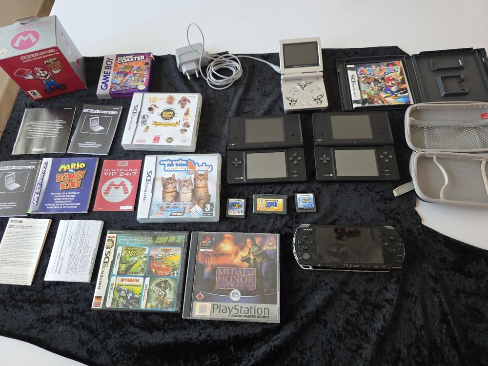 Nintendo DS + Gameboy Advance SP Konsole mit Spielen etc (Gebraucht) in ...
