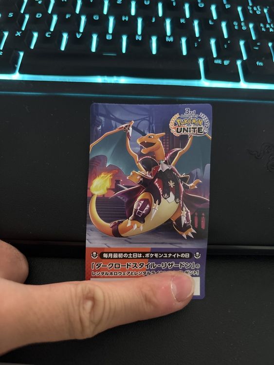 Pokémon Unite Charizard Promo Skin Redimable (Neu und originalverpackt ...