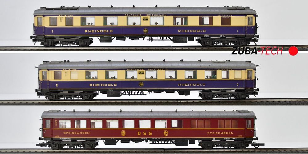Liliput 3x Personenwagen Rheingold DR H0 GS mit OVP (Gebraucht) in St. Gallen für CHF 22 – mit ...