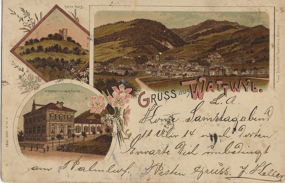 Gruss aus Wattwil, 1904, Litho | Kaufen auf Ricardo