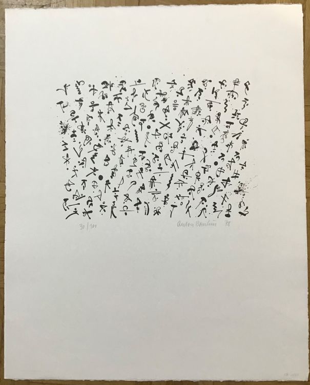 Anton BRUHIN (1949) Lithographie Handsigniert (Gebraucht) in Root für ...