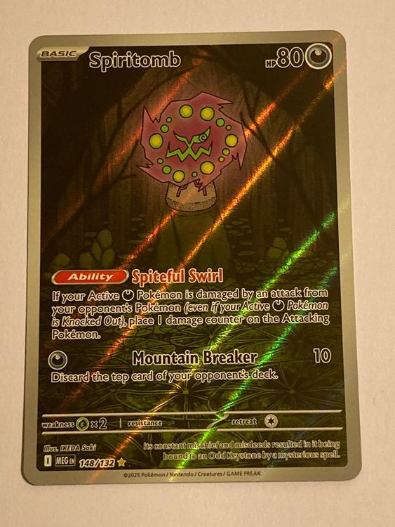 Pokemon MEGA EVOLUTION Spiritomb 148 / 132 🇬🇧 EN (Neu (gemäss ...