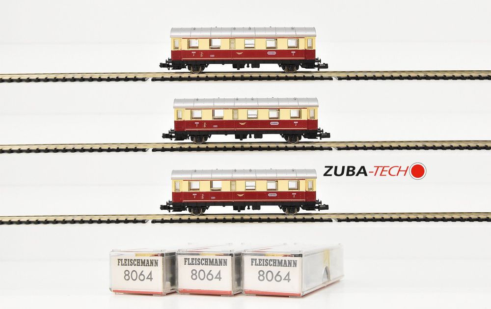 Fleischmann 3x Personenwagen, Spur N mit OVP (Gebraucht) in St. Gallen ...