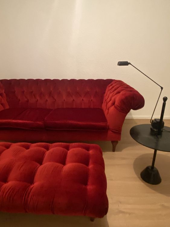 Rotes Designer Sofa Samt (Neu (gemäss Beschreibung)) in Zürich für CHF ...