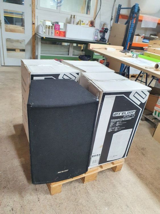 4 Stück reloop RSP-15 Lautsprecher | Kaufen auf Ricardo