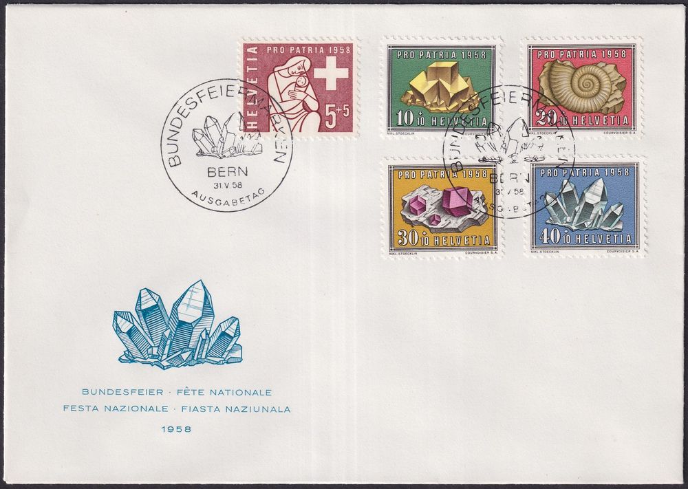 1958, B86-B90 auf adresslosem LUXUS-FDC, Kat: 40.-++ (Gebraucht) in ...