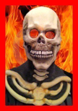 Horrormaske Totenkopf f Fasnacht Skull Halloween Schädel (Neu und ...